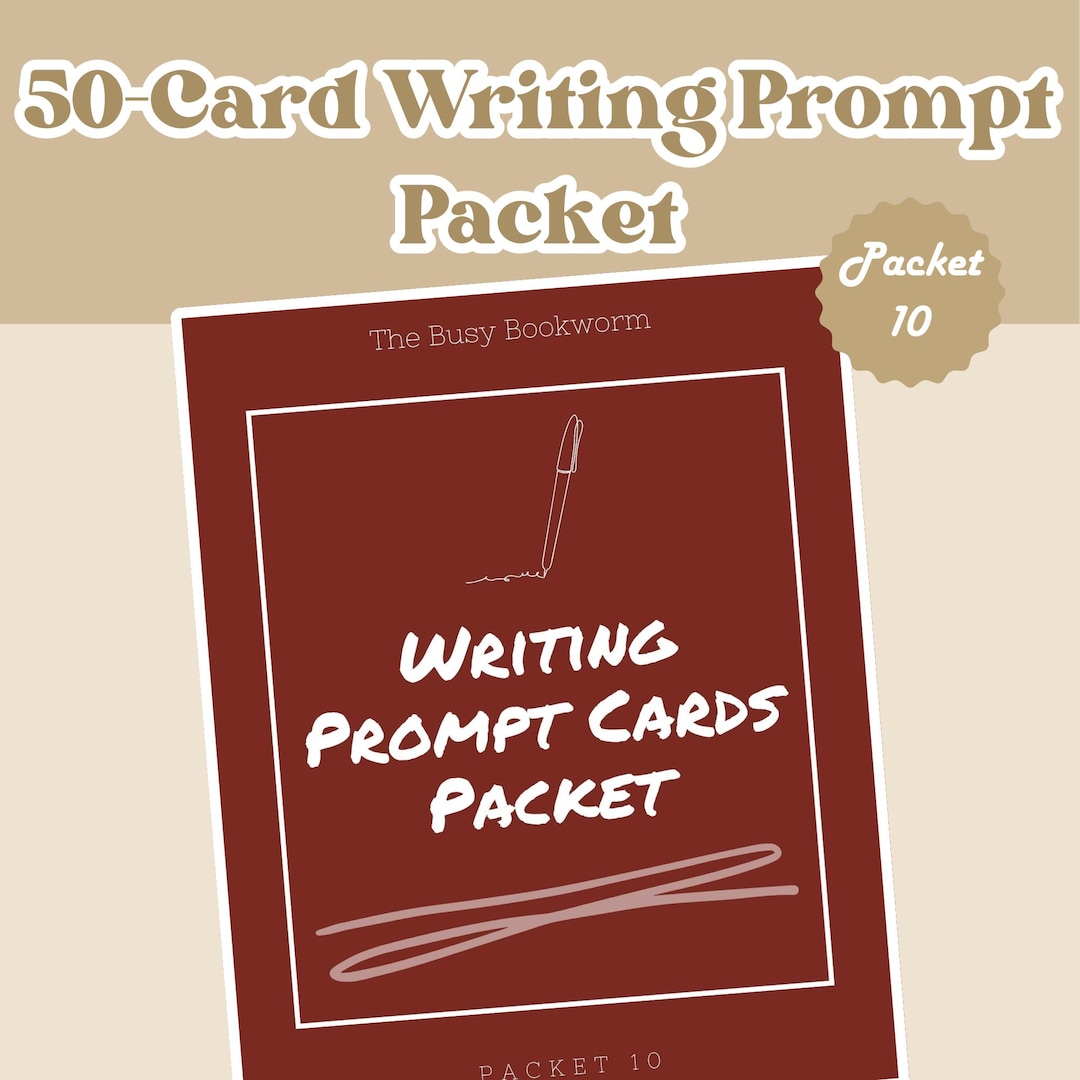 50-card Writing Prompt Packet (packet 10); Creative Writing Exercises ...