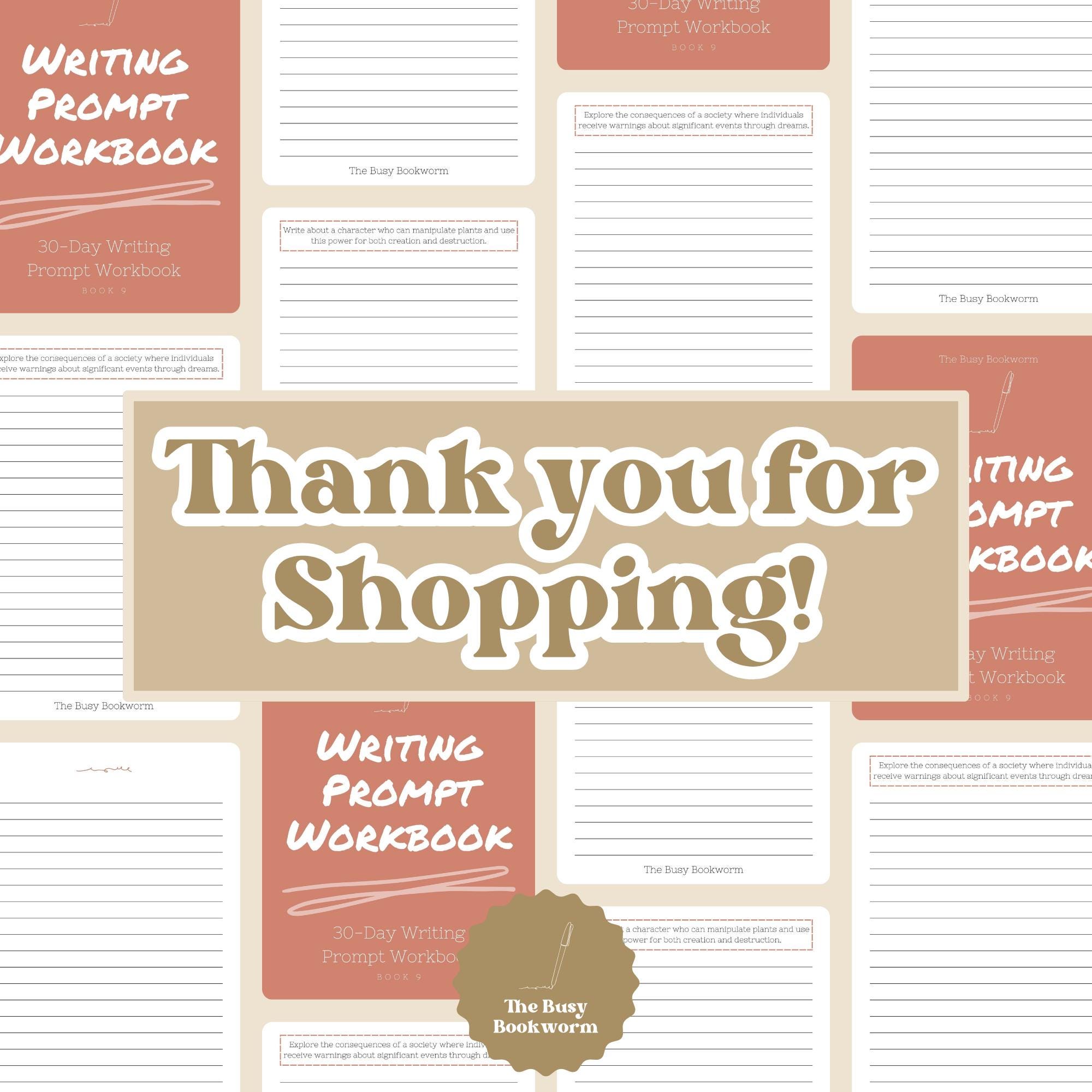 30-day Writing Prompt Workbook (book 9); Creative Writing Exercises ...