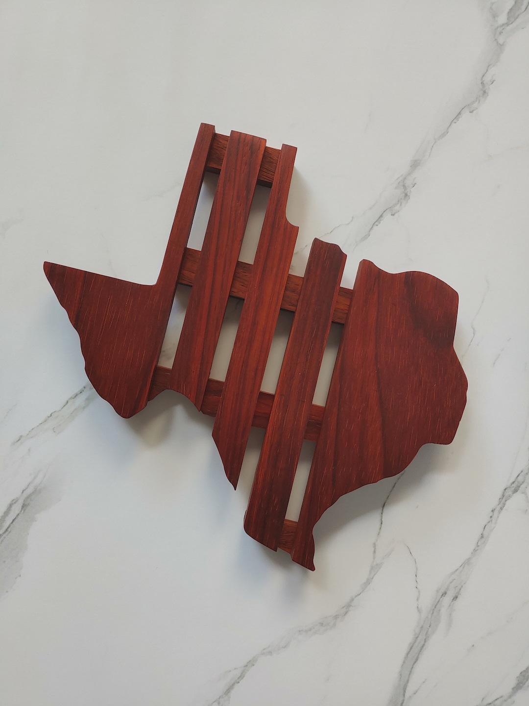Handmade Texas Wood Trivet Padauk Hardwood for Cooks Bakers ...
