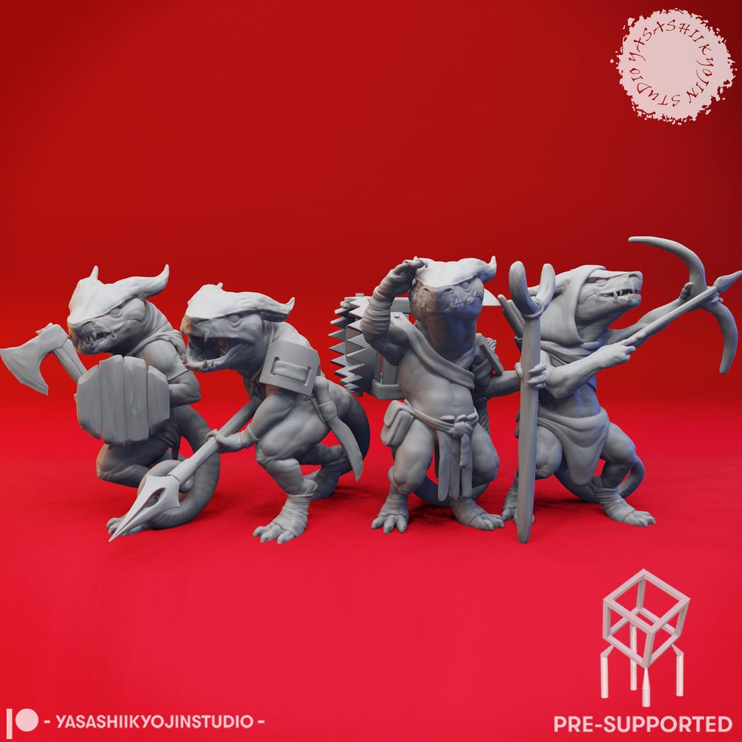 Kobold Mob | 3D Printed Miniature | D&D | Yasashii Kyojin - Etsy
