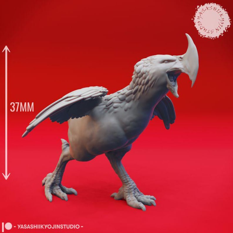 Axe Beak Pair | 3D Printed Miniature | D&D | Yasashii Kyojin - Etsy