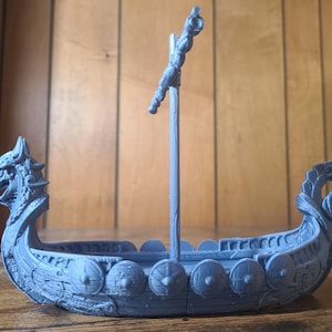 Viking Longship | 28mm 32mm Scale | D&D Scatter Terrain | Wargaming ...