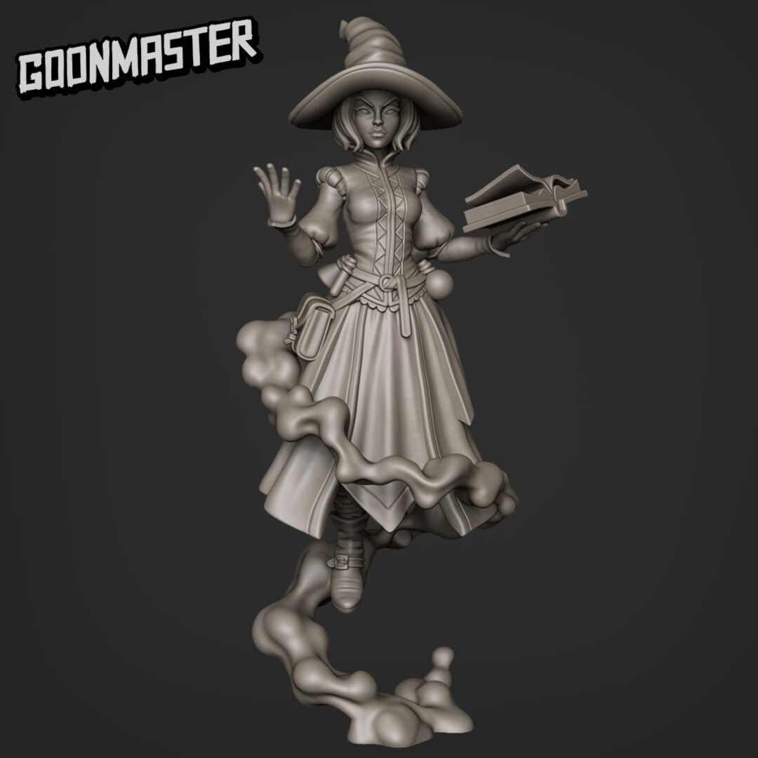 Human Female Wizard | 3D Printed Resin Miniature | D&D | Goon Master ...