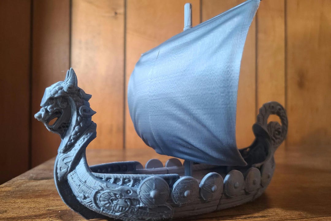 Viking Longship | 28mm 32mm Scale | D&D Scatter Terrain | Wargaming ...