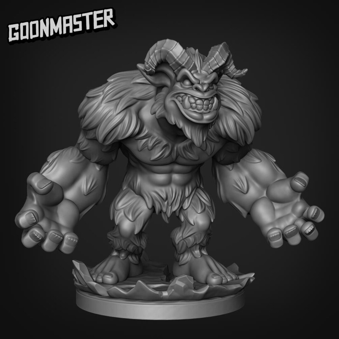Yeti Miniature for D&D and Tabletop Games | Goon Master Games - Etsy
