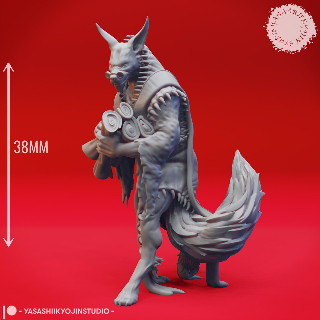 Arcanaloth | 3D Printed Miniature | D&D | Yasashii Kyojin - Etsy UK