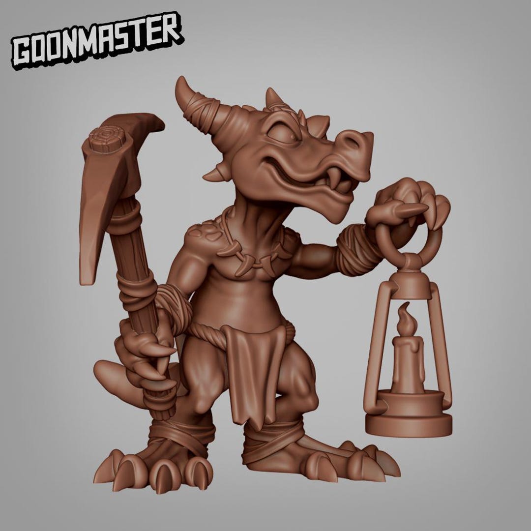 Kobold Miners | 3D Printed Resin Minis | D&D | Goon Master Games - Etsy