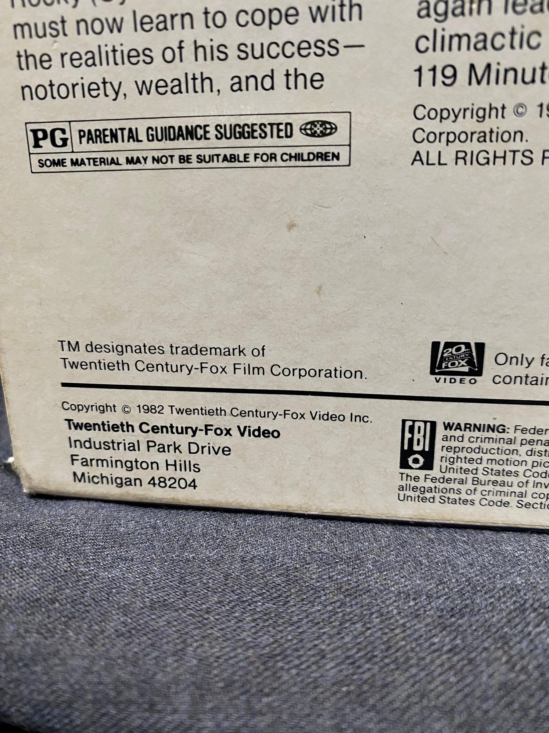 1982 Rocky II VHS, Original Drawer Box - Etsy