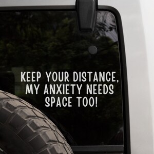 Anxious New Driver Decal Funny Bumper Sticker for Car Accessory Bling ...