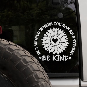 Being Kind Vinyl Decal, Be Kind Vinyl Car Decal, New Teen Driver Gift ...