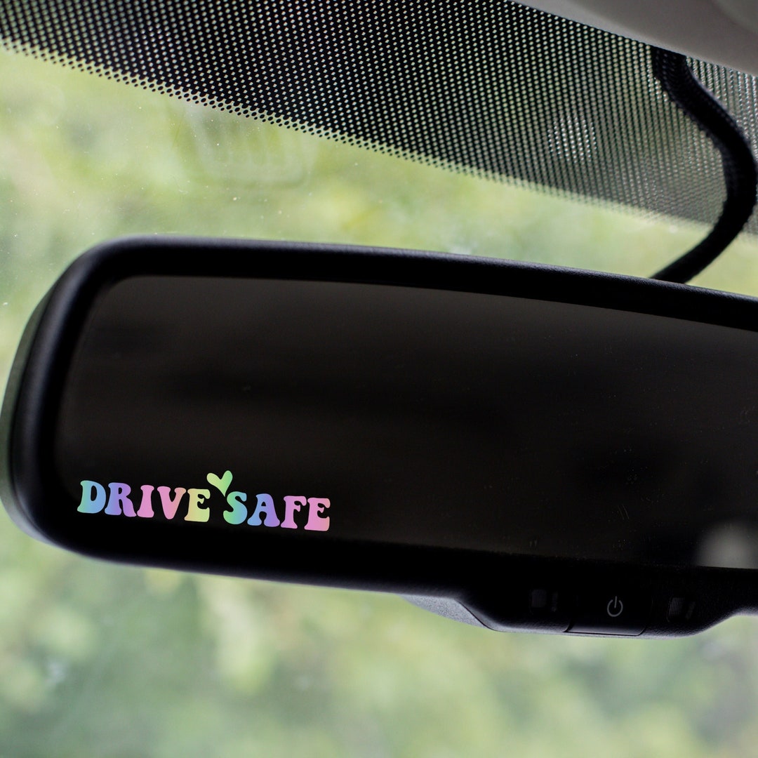 Drive Safe Decal, New Driver Gift, I Love You Drive Safe, Car Rearview ...