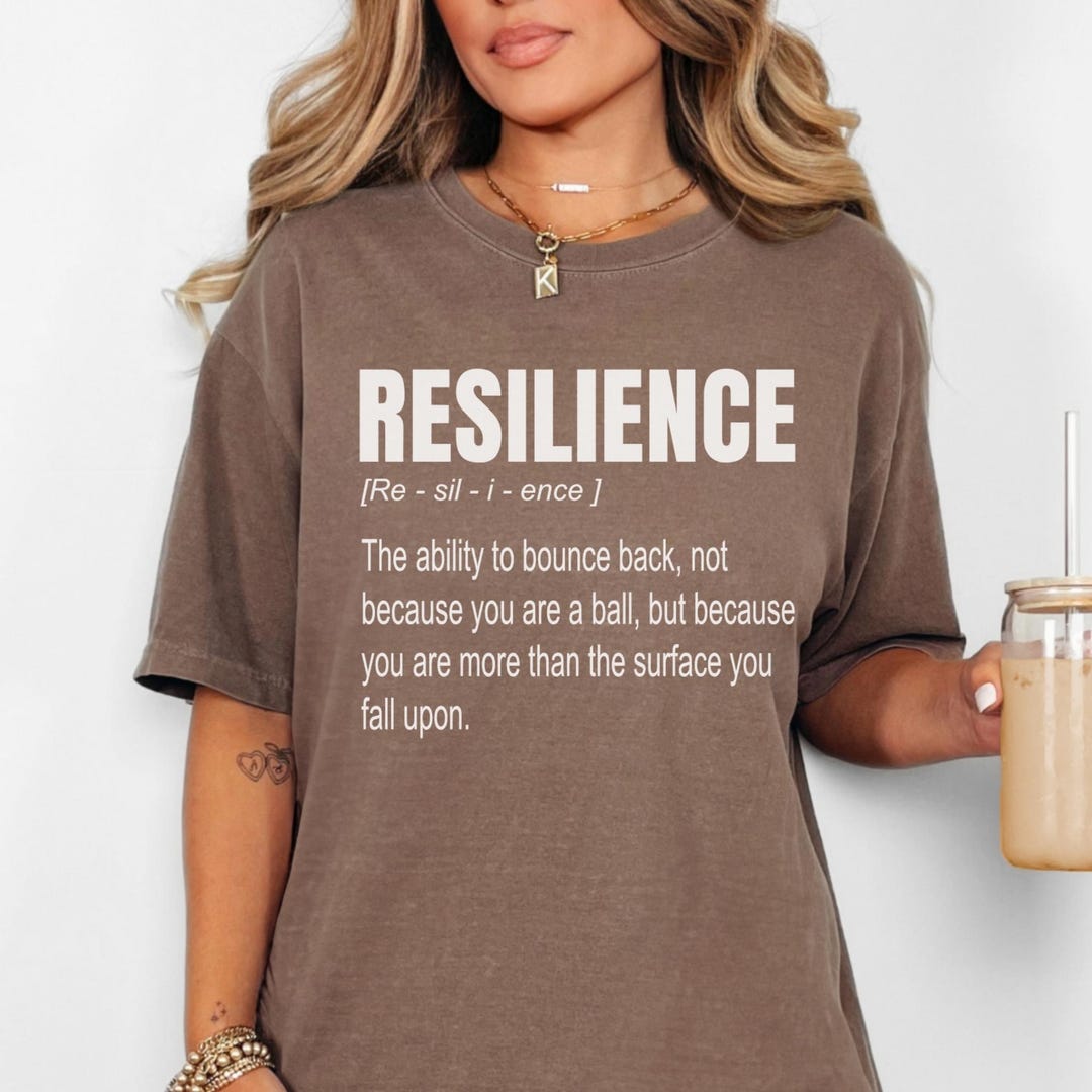 Comfort Color Resilience T-shirt, Fitness Mentality Tee for Women ...