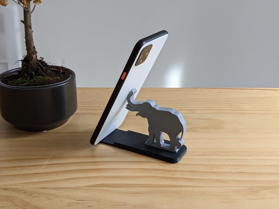 Elephant - Phone Stand - Animal Shaped Phone Holder - Various Colour ...