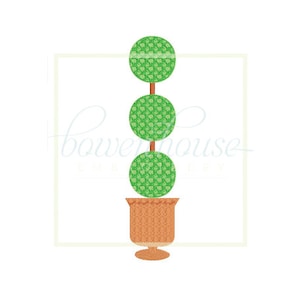 Topiary Machine Embroidery Design - Etsy