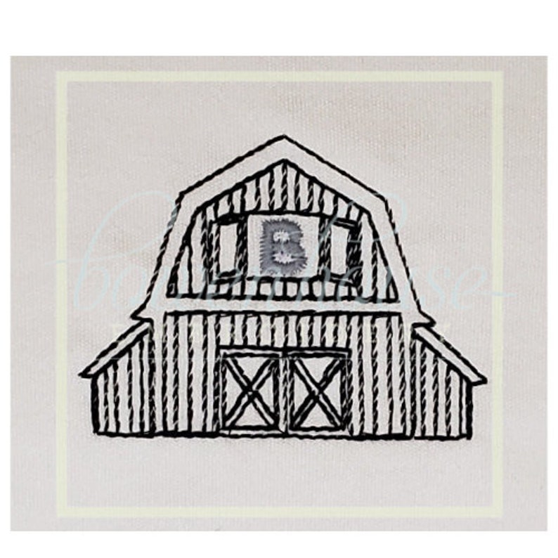 Barn BS With Doors Machine Embroidery Design - Etsy