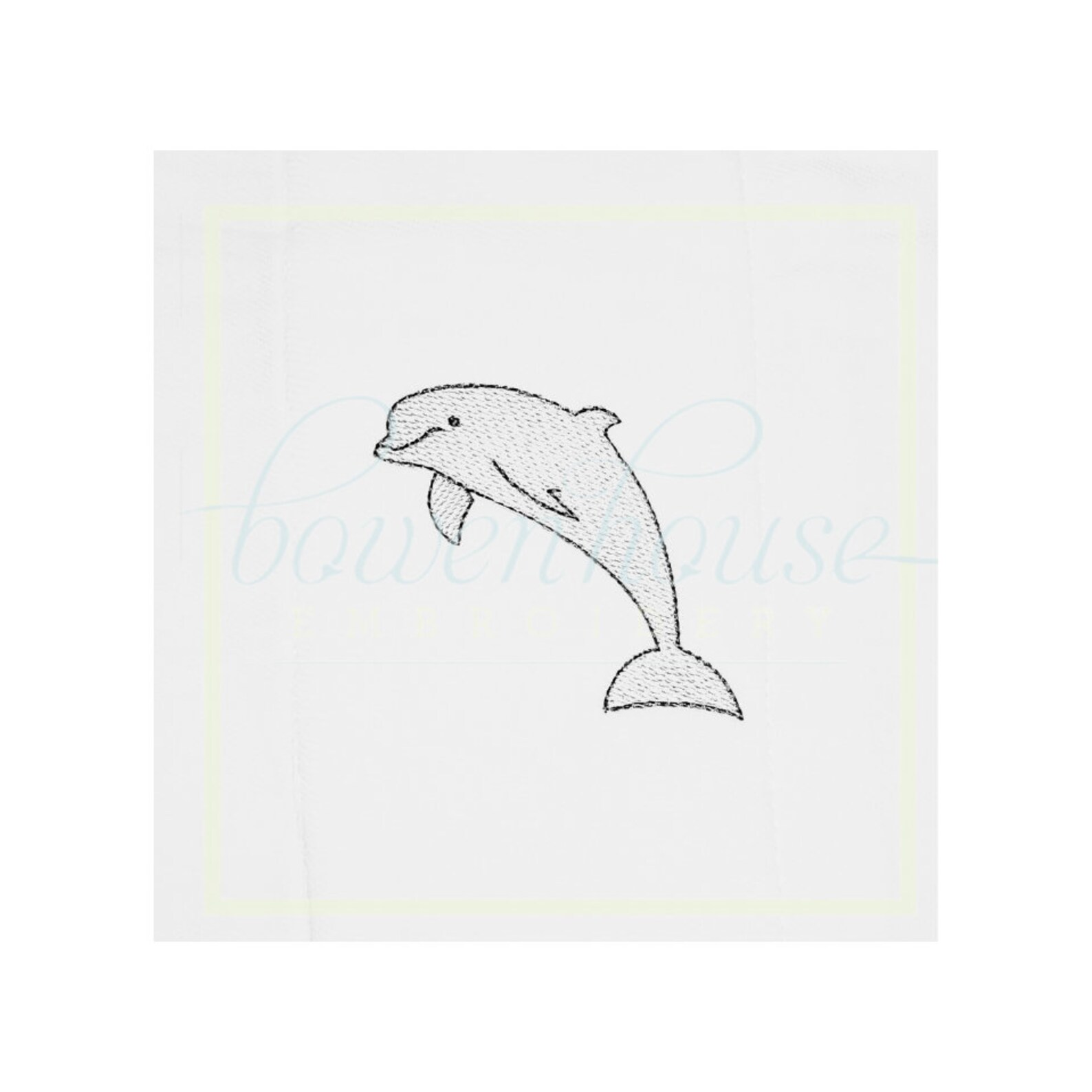 Dolphin Machine Embroidery Design - Etsy