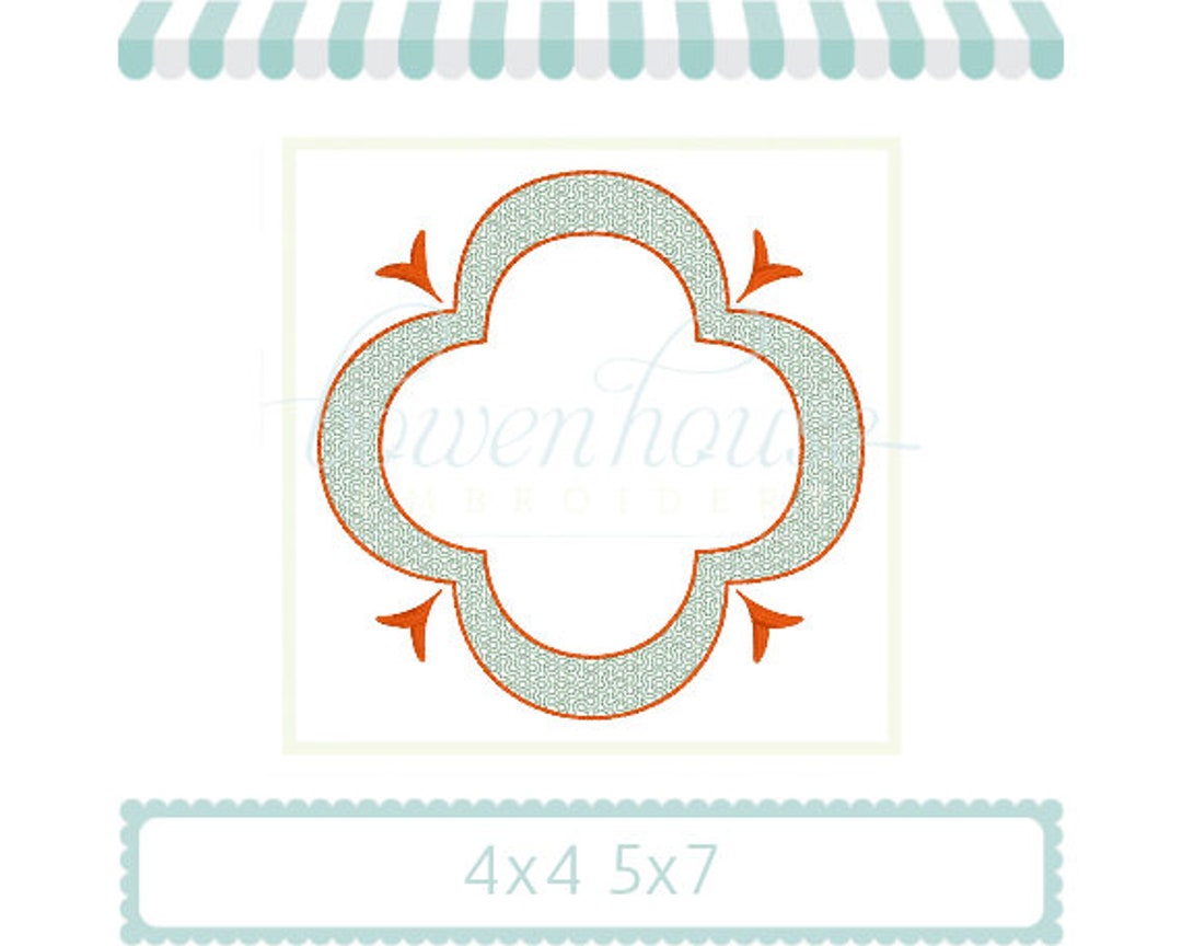 Stipple Frame Machine Embroidery Design - Etsy