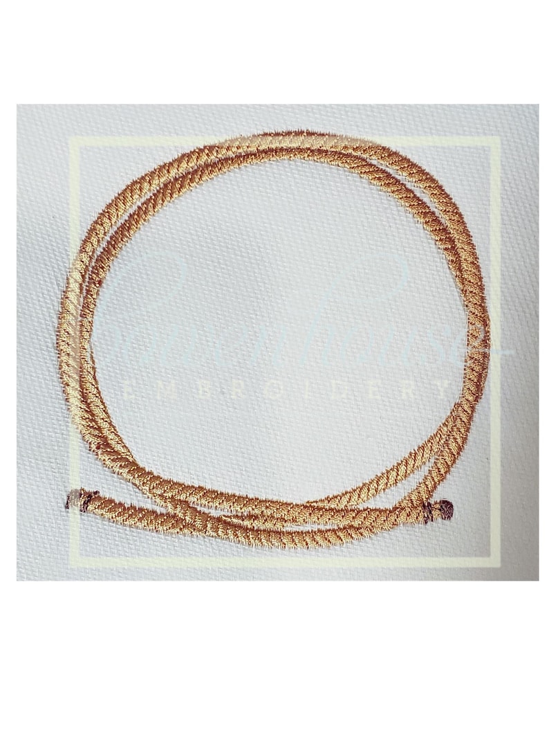 Rope Satin Monogram Frame Machine Embroidery Design - Etsy