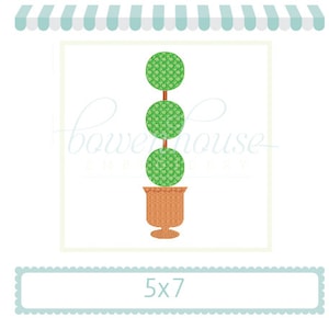 Topiary Machine Embroidery Design - Etsy