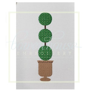 Topiary Machine Embroidery Design - Etsy