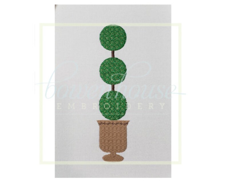 Topiary Machine Embroidery Design - Etsy