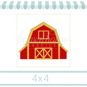 Barn SS Machine Embroidery Sketch Stitch Design - Etsy