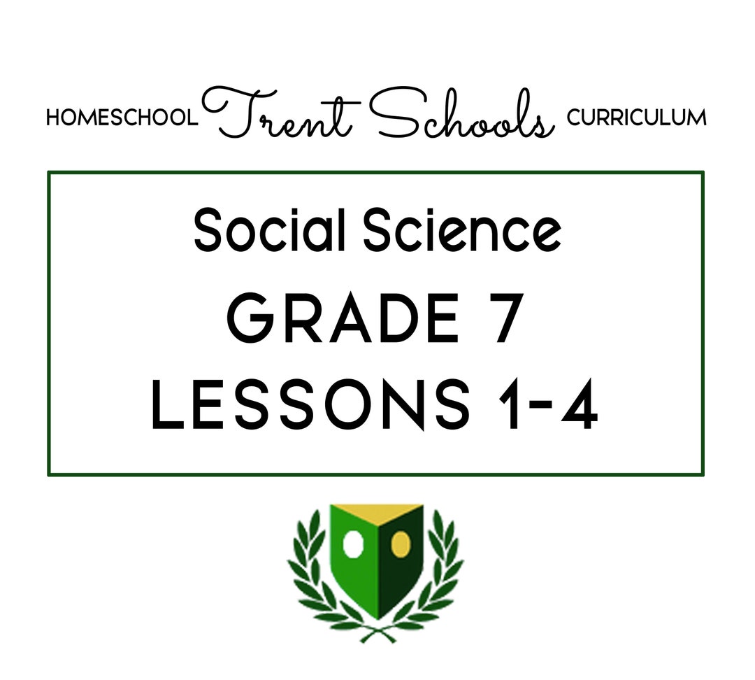 Grade 7 Social Science Packet 1 of 7 lessons 1-4 - Etsy