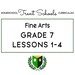 Grade 7 Fine Arts Packet 1 of 7 lessons 1-4 - Etsy
