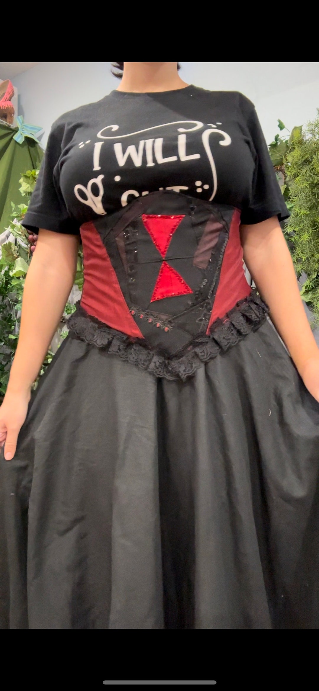 Black Widow | Vampire Underbust Corset - Etsy