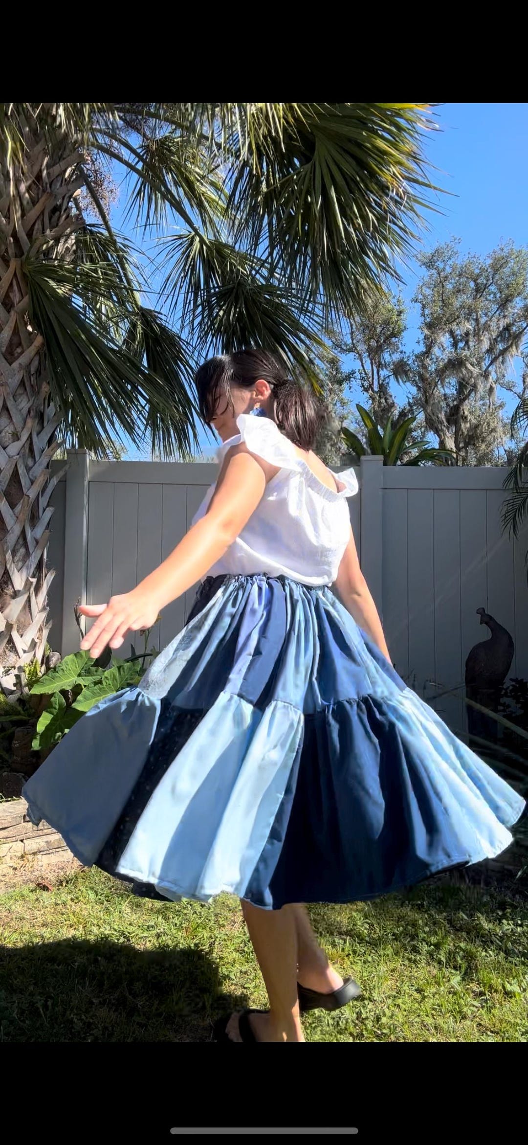 Super Duper Size Adjustable Skirt | One Size | Blue winter night - Etsy 日本