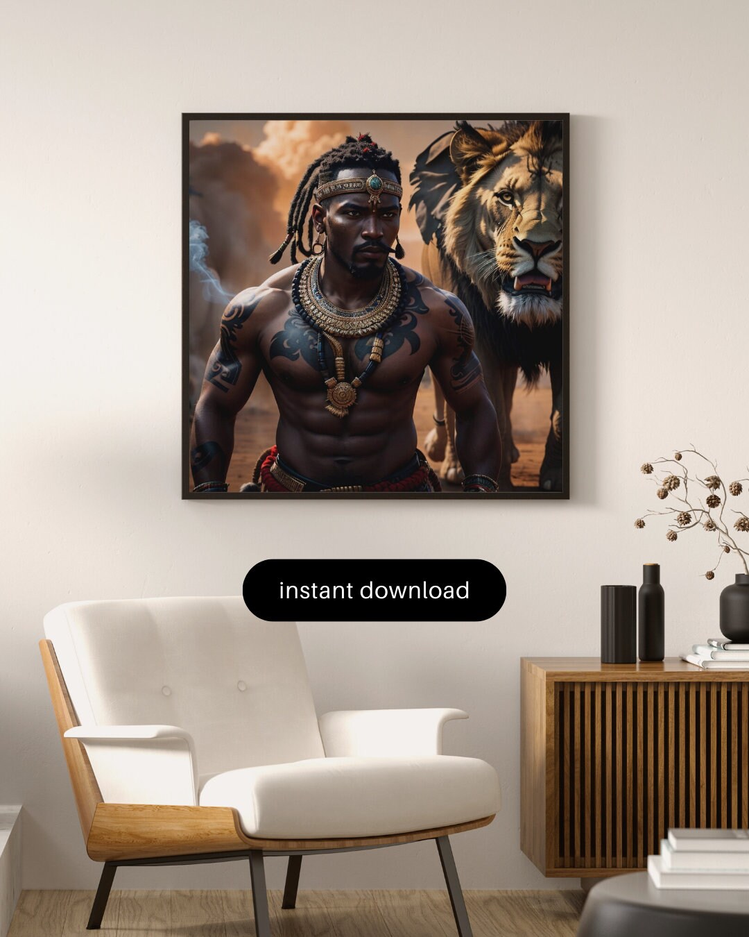 AFRICAN / BANTU WARRIOR /super Hero .poster 2304 X 1536 600 - Etsy