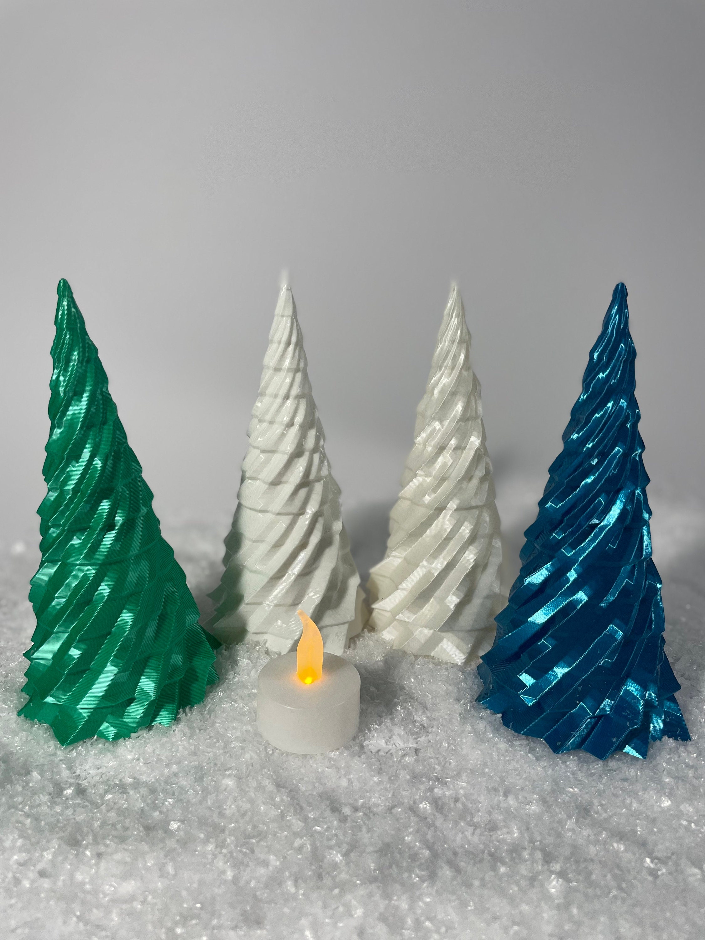 3D Printed Christmas Tree LED Tea Light Cover STL File - Etsy