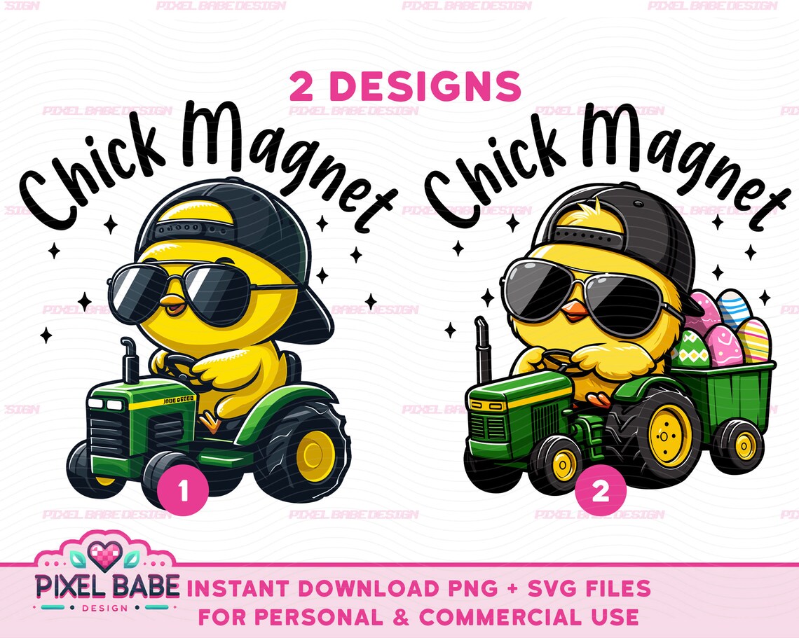 Chick Magnet SVG PNG, Boys Easter Png, Kids Country Easter Svg, Toddler ...