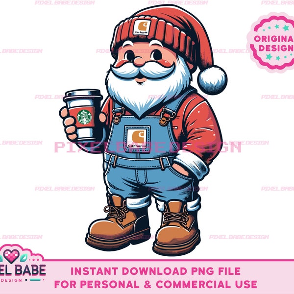 Preppy Santa Png - Etsy