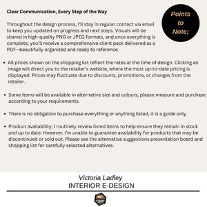 Custom Interior Design, Made to Order Presentation Board & Clickable ...