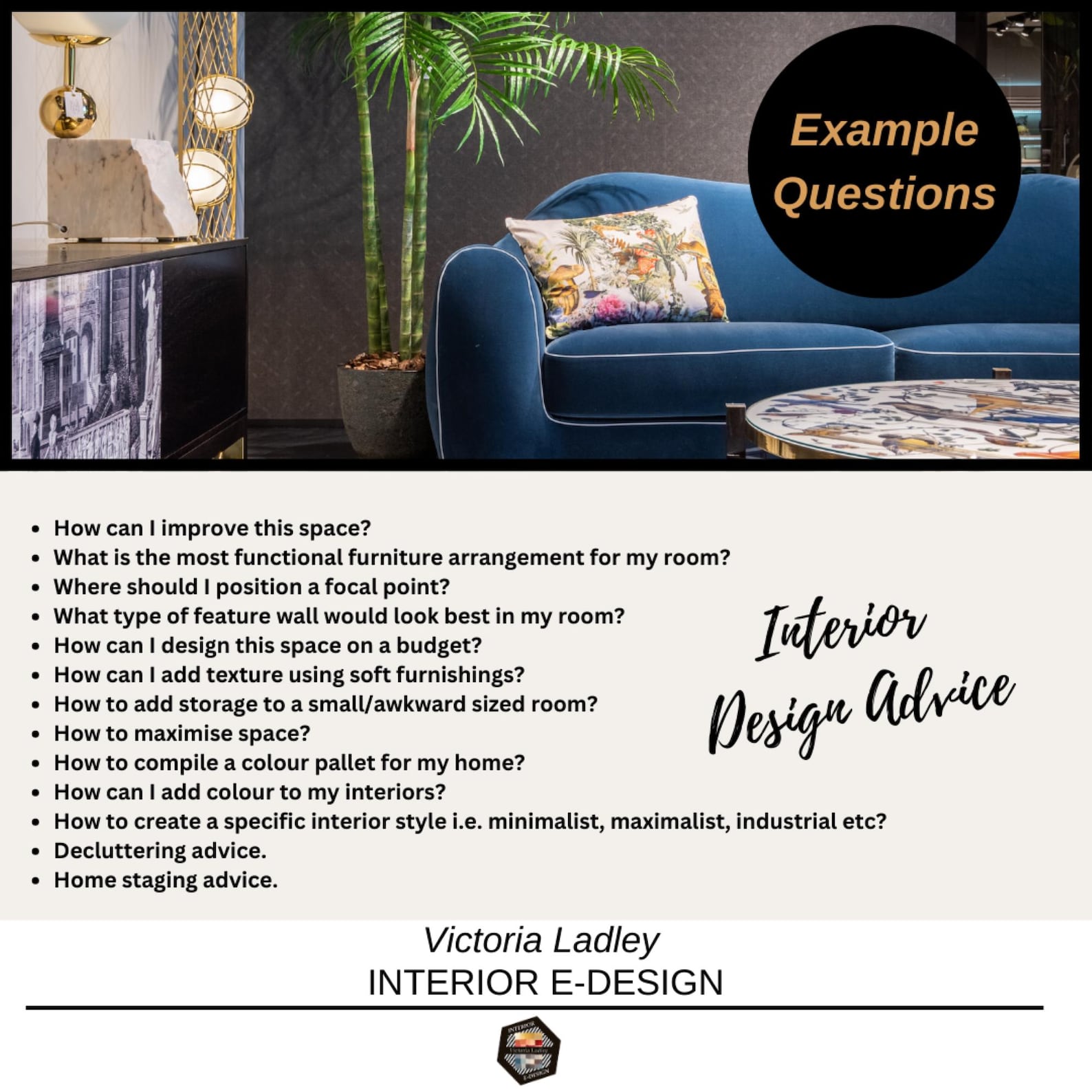 Interior Design Advice: Custom E-design Consultation (PDF) - Etsy