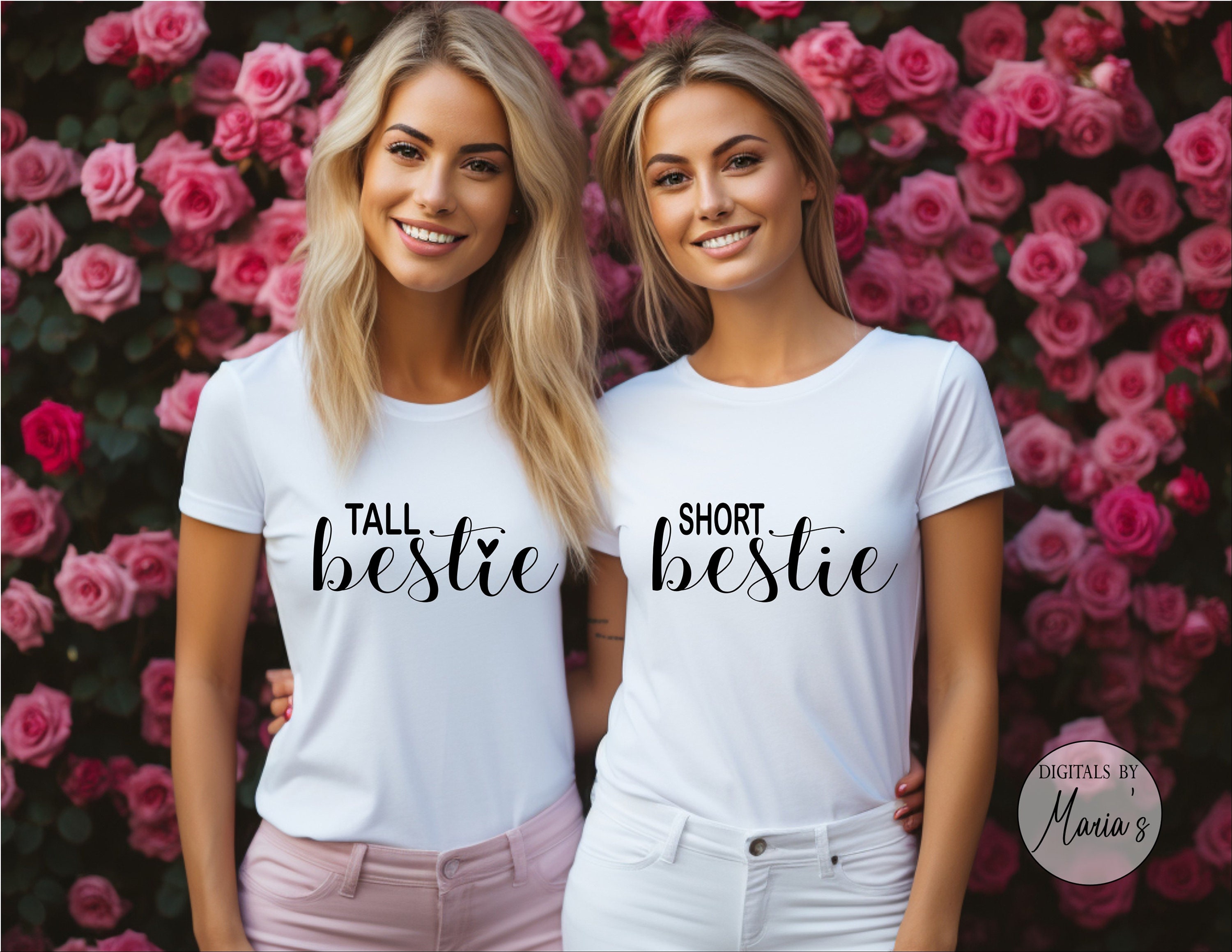 Best Friends Tall Short Bestie Png Svg Design Valentines Best Friends