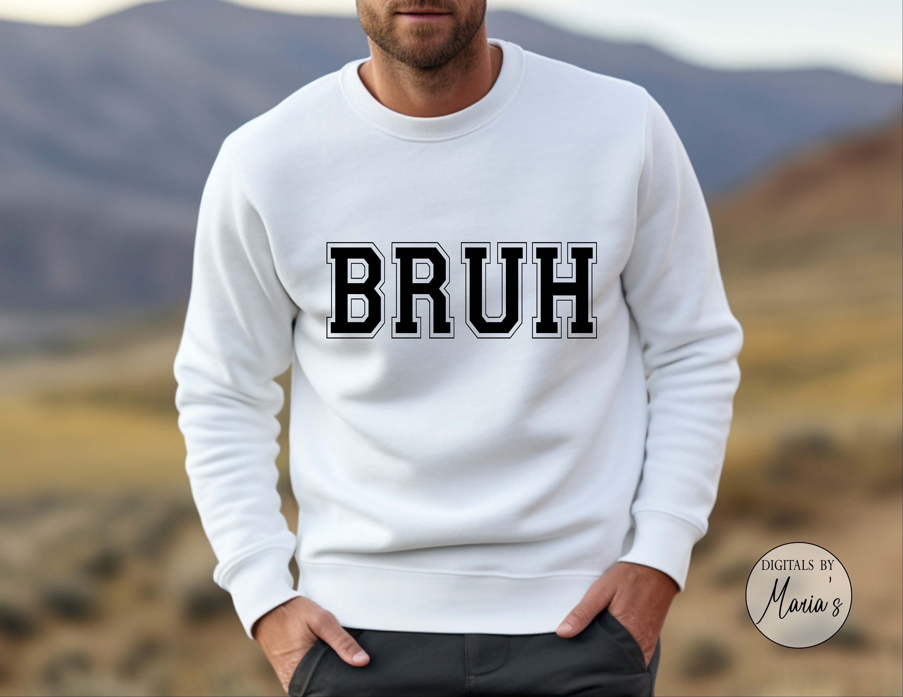 Bruh Varsity Shirt SVG PNG, Bruh Jersey Shirt, Varsity Font PNG ...
