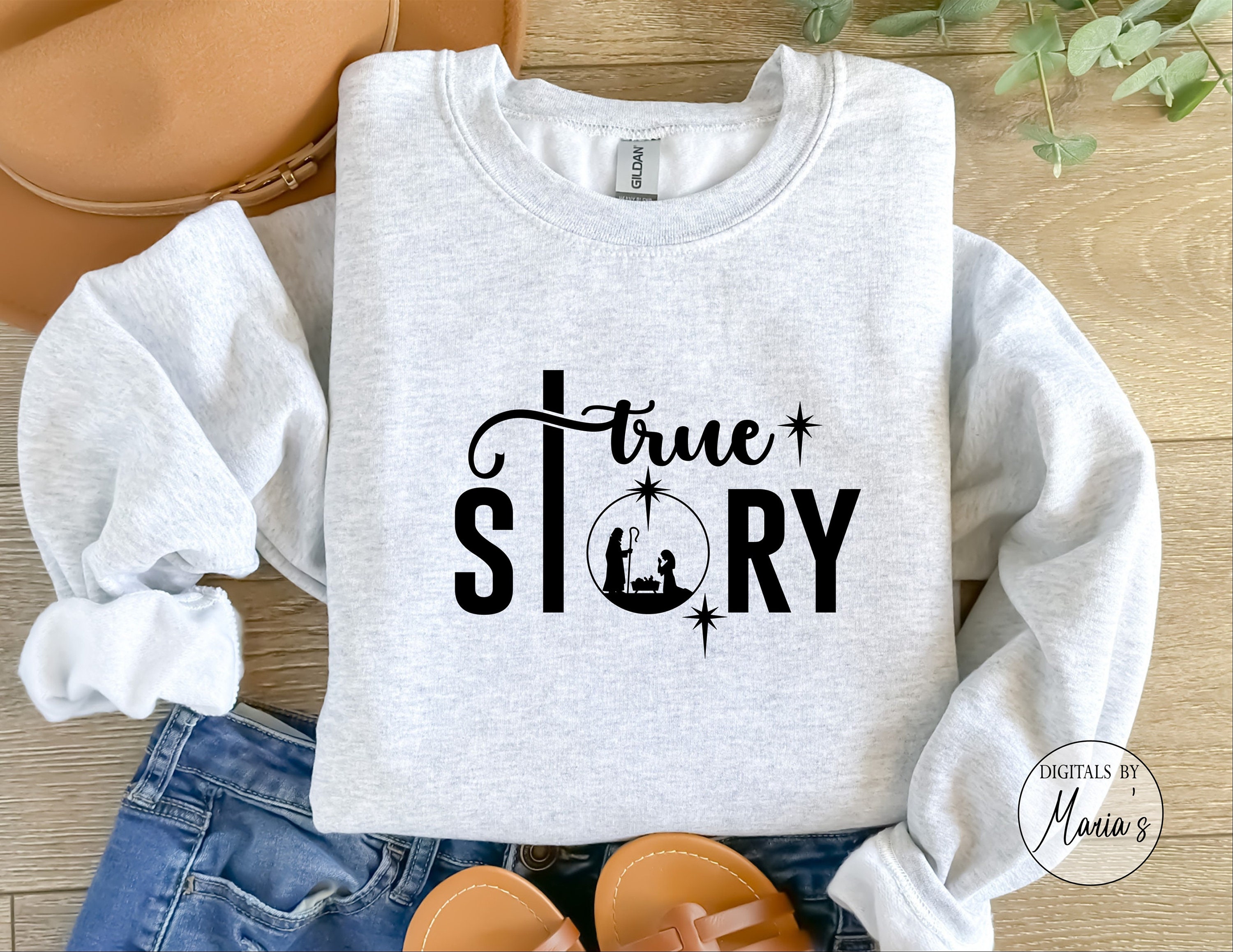 Nativity True Story PNG SVG Design - Etsy