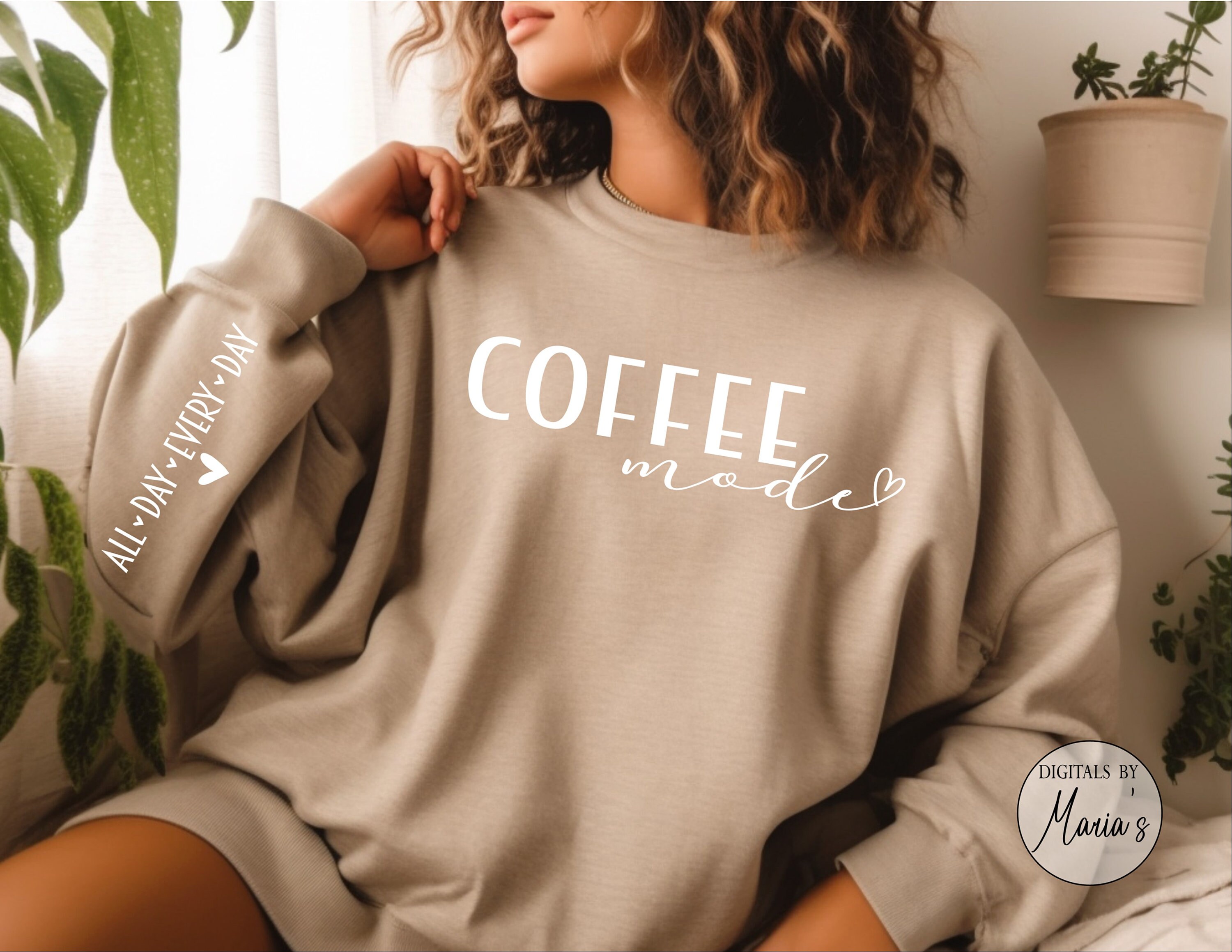 Coffee Mode SVG PNG, All Day Every Day Png Svg Coffee Lover - Etsy