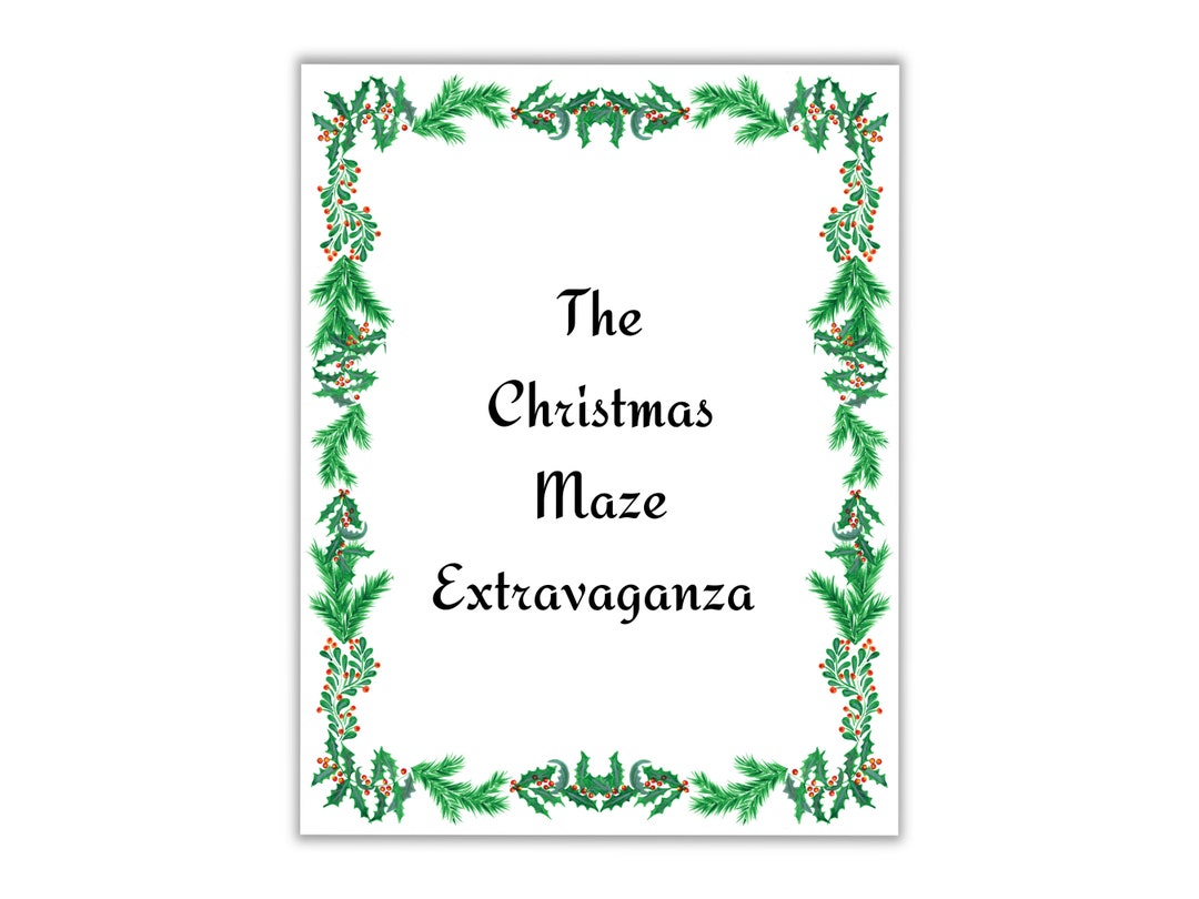 Christmas Maze Game Bundle, Printable Download - Etsy