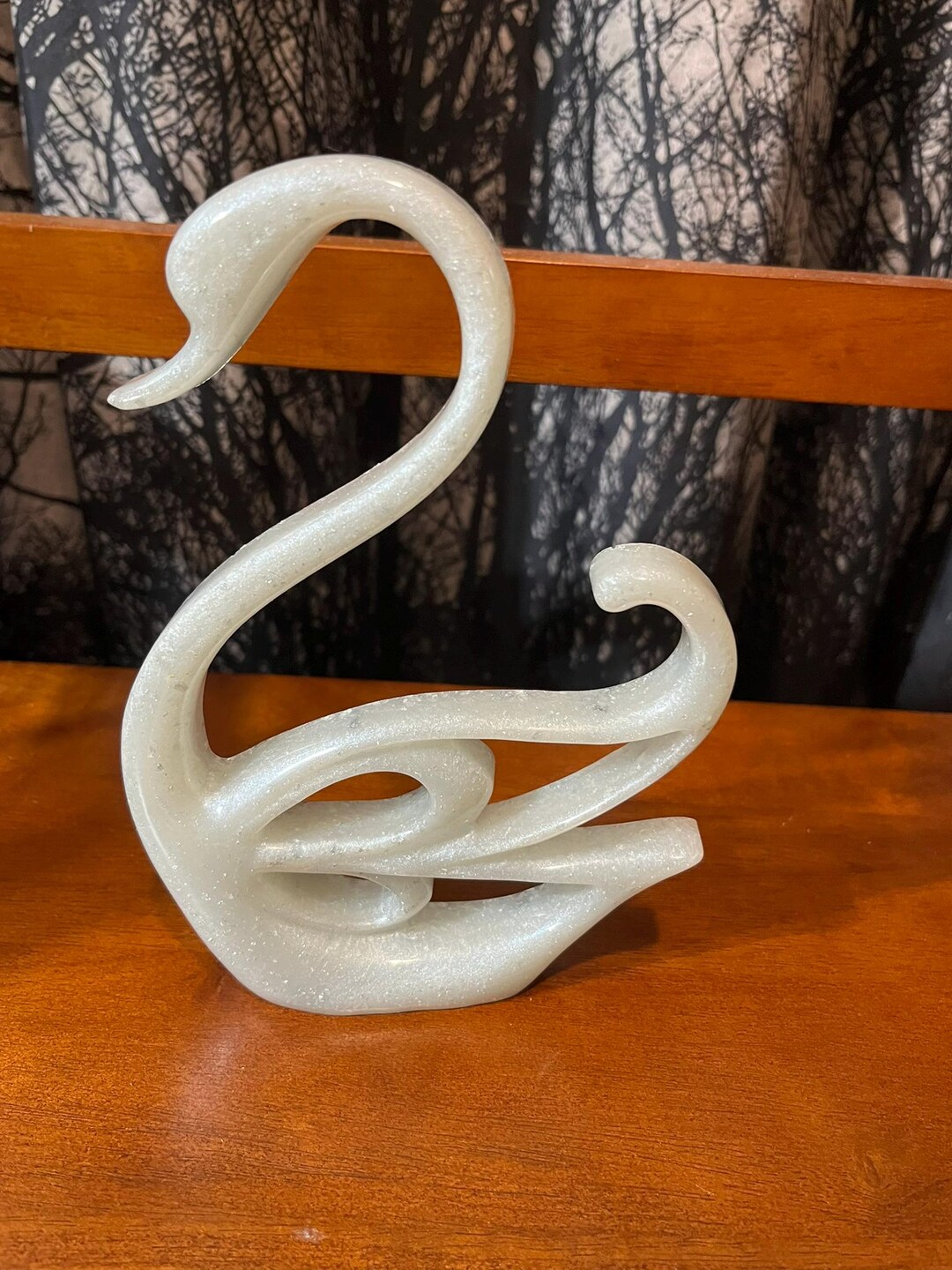 Handcrafted Resin Swan | Customizable Lovebird Decor, Romantic Gift ...