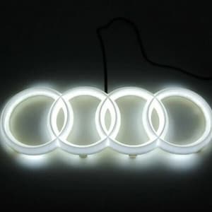 AUDI LED ABZEICHEN A3 A4 A5 A6 Front Dem Grill Glow Logo Emblem Ring - Etsy