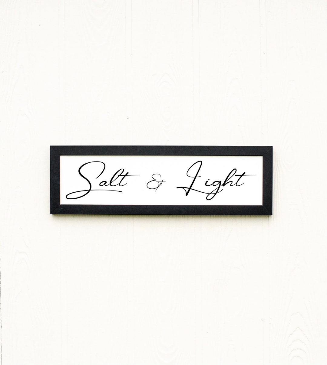 Salt & Light - Wood Framed - Wall Decor - Home or Office - Ready to ...