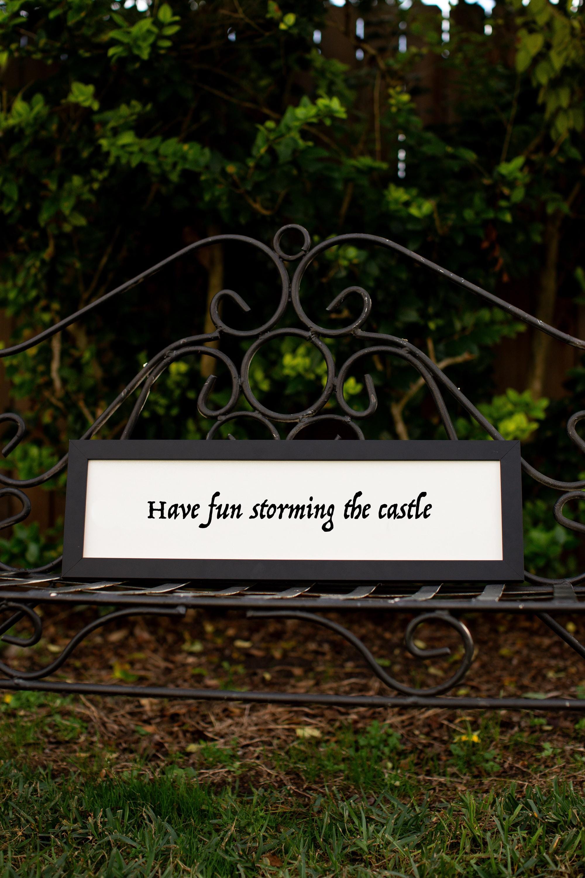 Have Fun Storming the Castle ⎮ the Princess Bride ⎮ Wood Framed Sign - Etsy