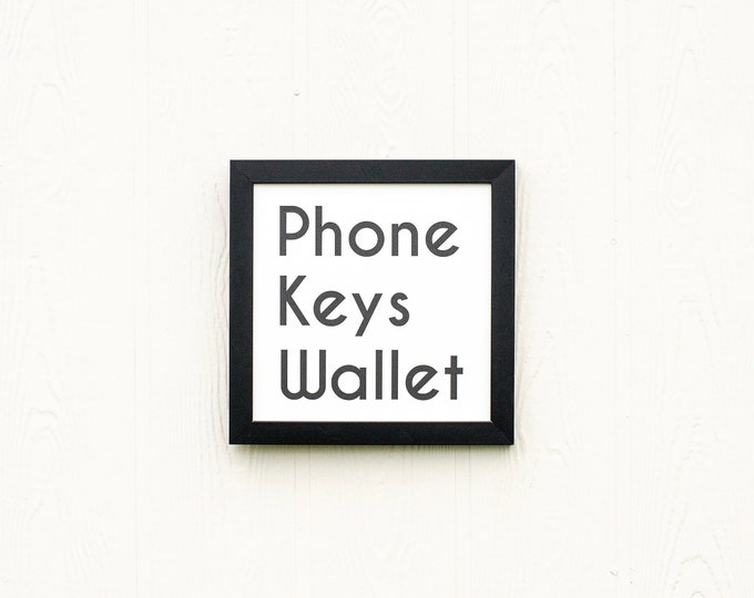 Phone...wallet...keys? - Decal for Your Home With Options - Etsy