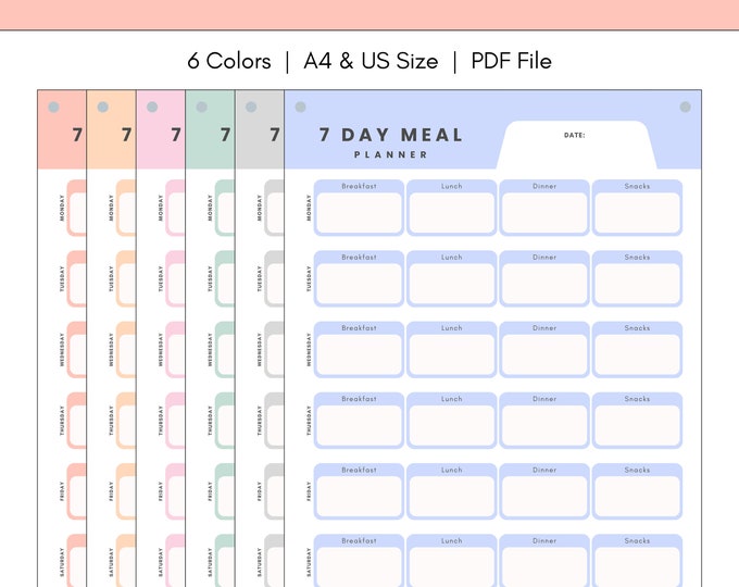 Printable Weight Loss Tracker, 52 Weeks, A4 and US Letter, Simple ...
