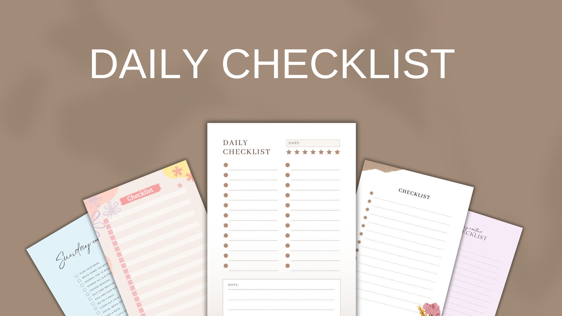 Editable Daily Checklist Printable Daily to Do List Daily Checklist ... Editable Daily Checklist Printable Daily to Do List Daily Checklist ...