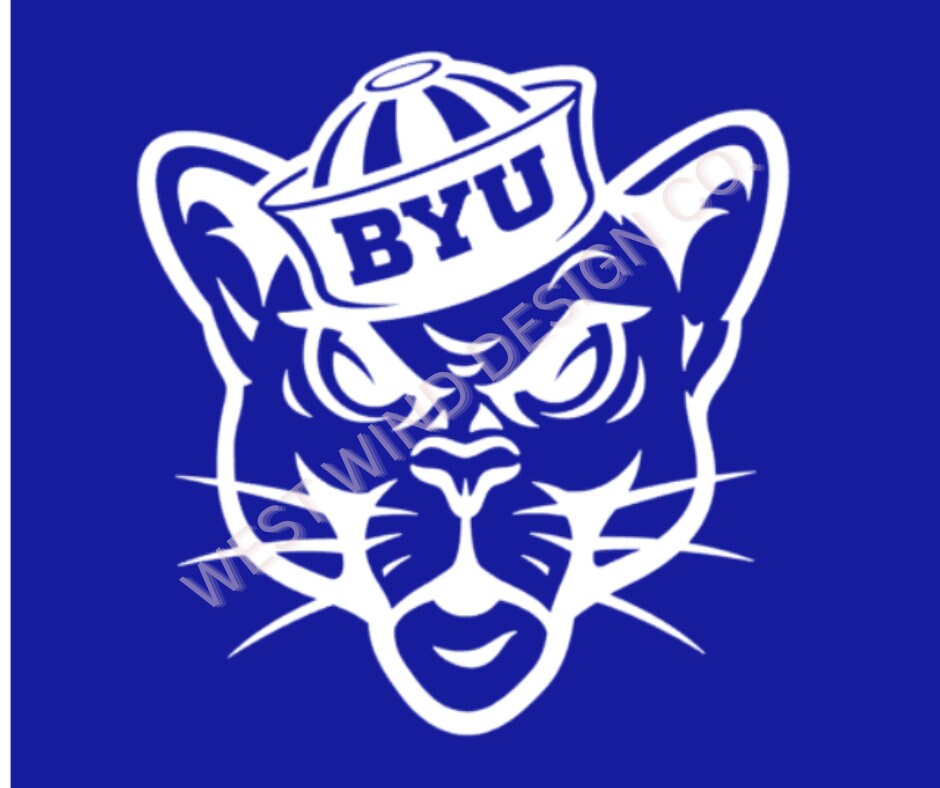 Cosmo BYU Cougar SVG Digital Cut File for Silhouette or Cricut - Etsy