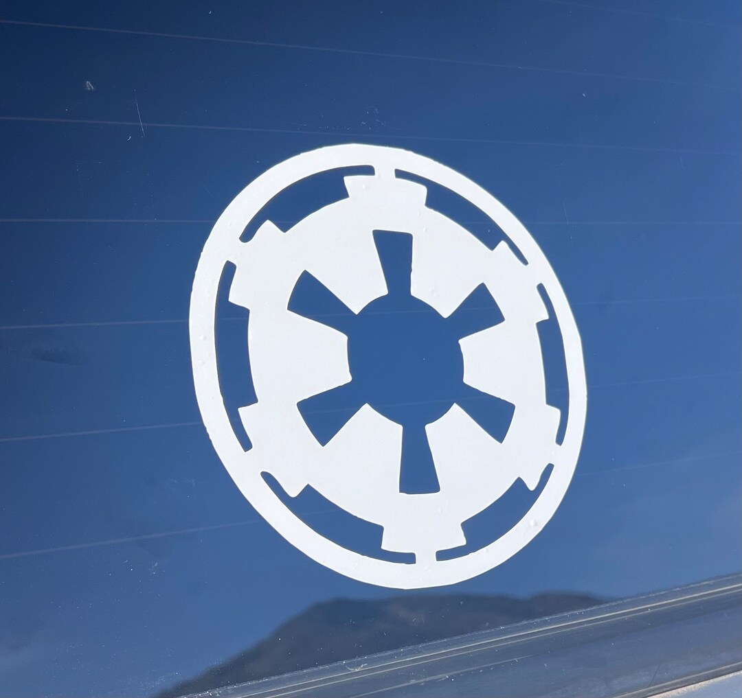 Galactic Empire Crest Vinyl Decal Star Wars Fan for Laptop, Car Window ...